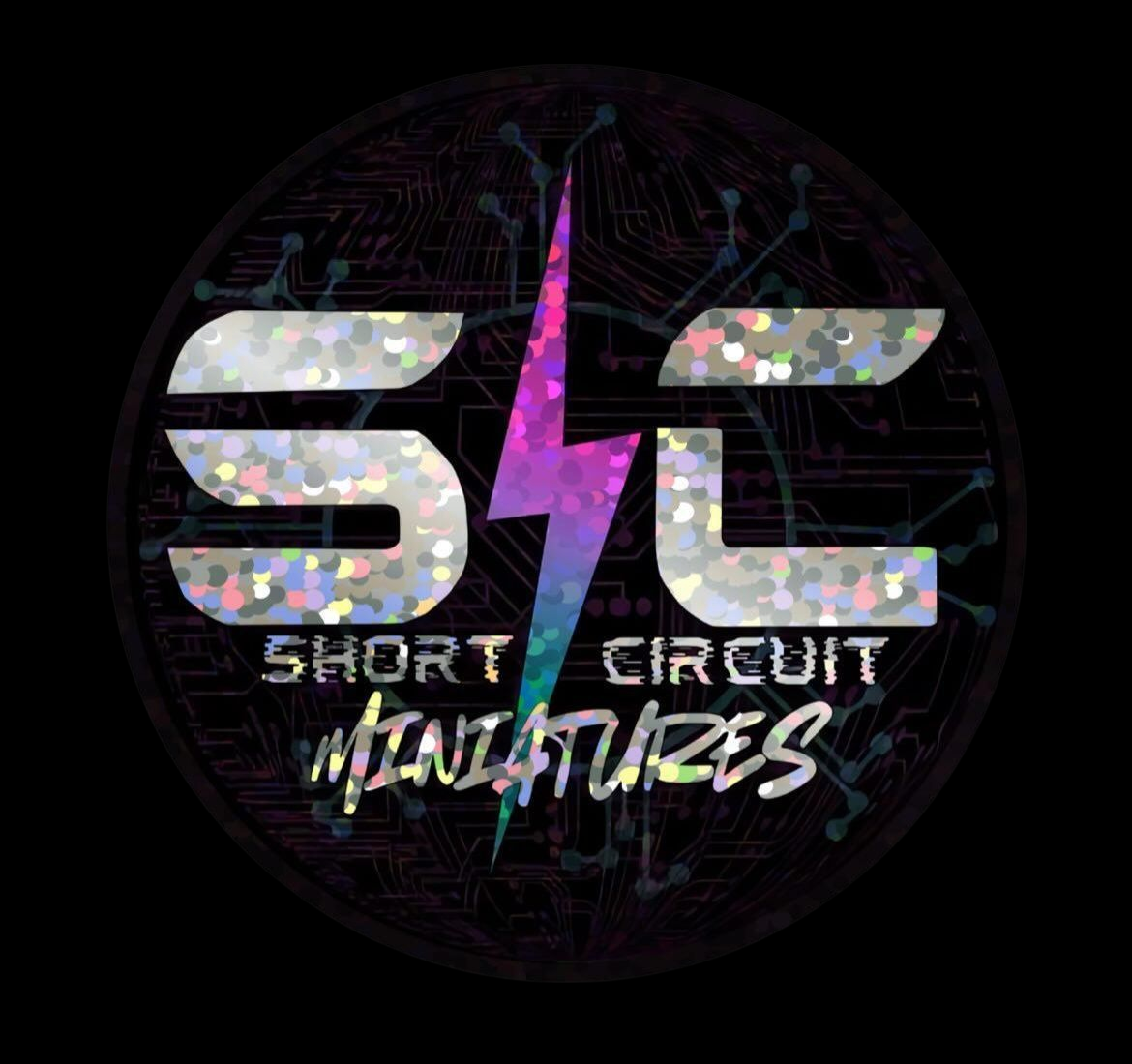 Short Circuit Glitter Sticker – Short Circuit Miniatures
